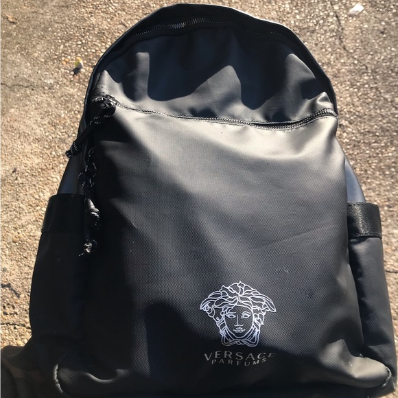 Versace | Bags | Authentic Versace Backpack | Poshmark